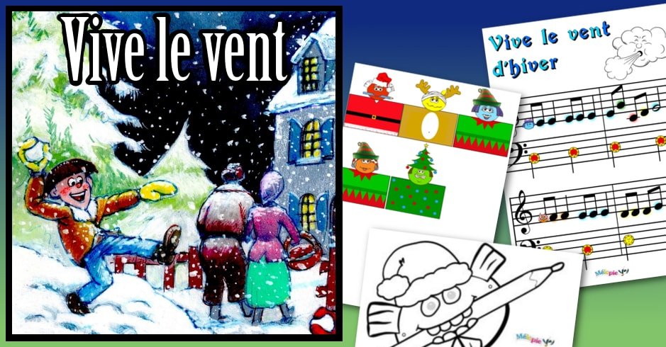 Partition Vive le vent, activités manuelles sur l'hiver, jeu de piano ... Partition Vive le vent, activités manuelles sur l'hiver, jeu de piano ...