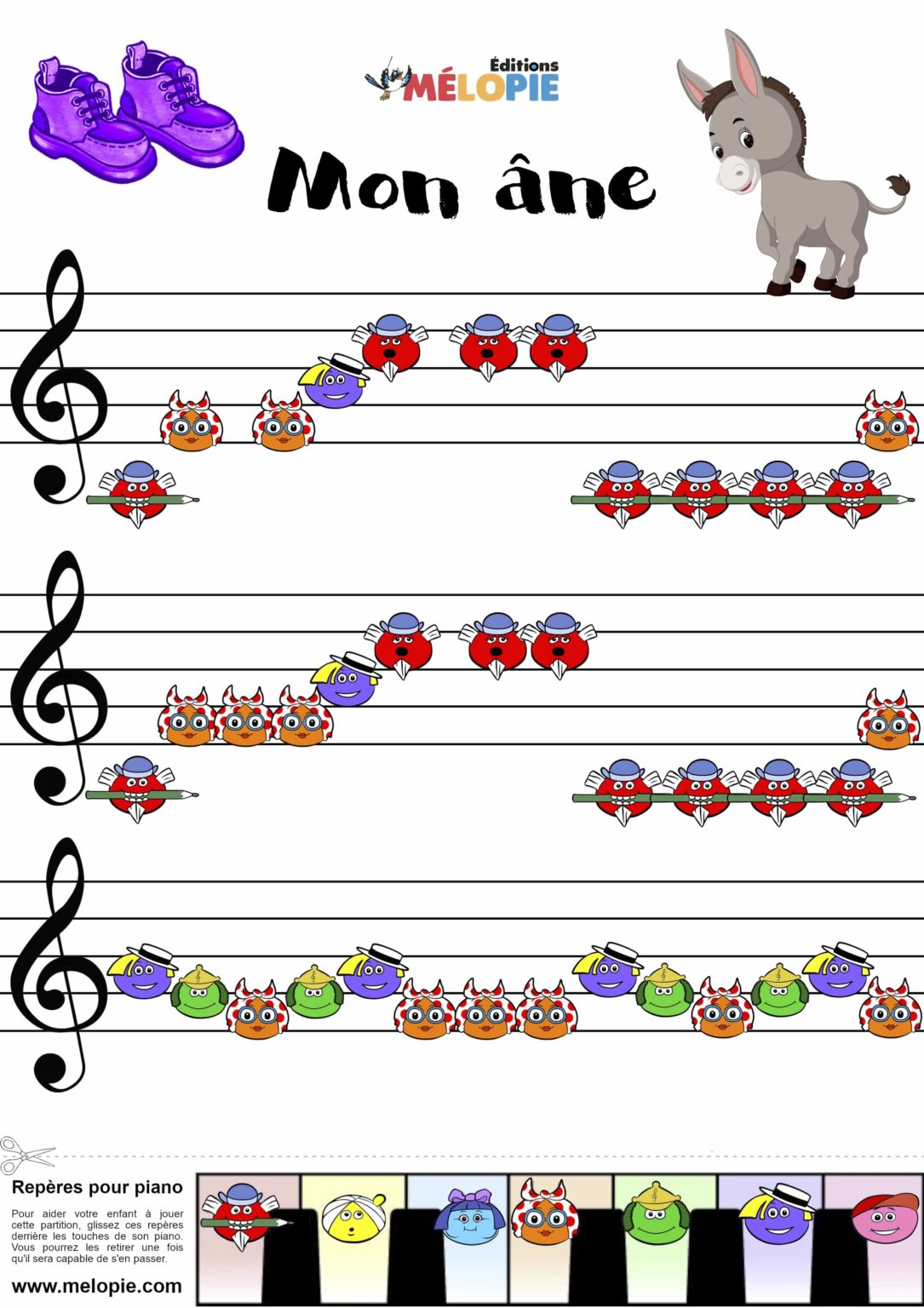 Mon Ane partition piano - Éditions Mélopie